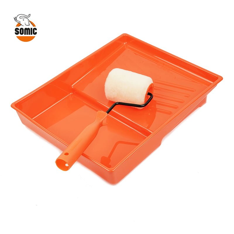 Paint Roller 4" 2-in-1 with Tray, SOMIC – Somic อุปกรณ์คู่ใจช่าง