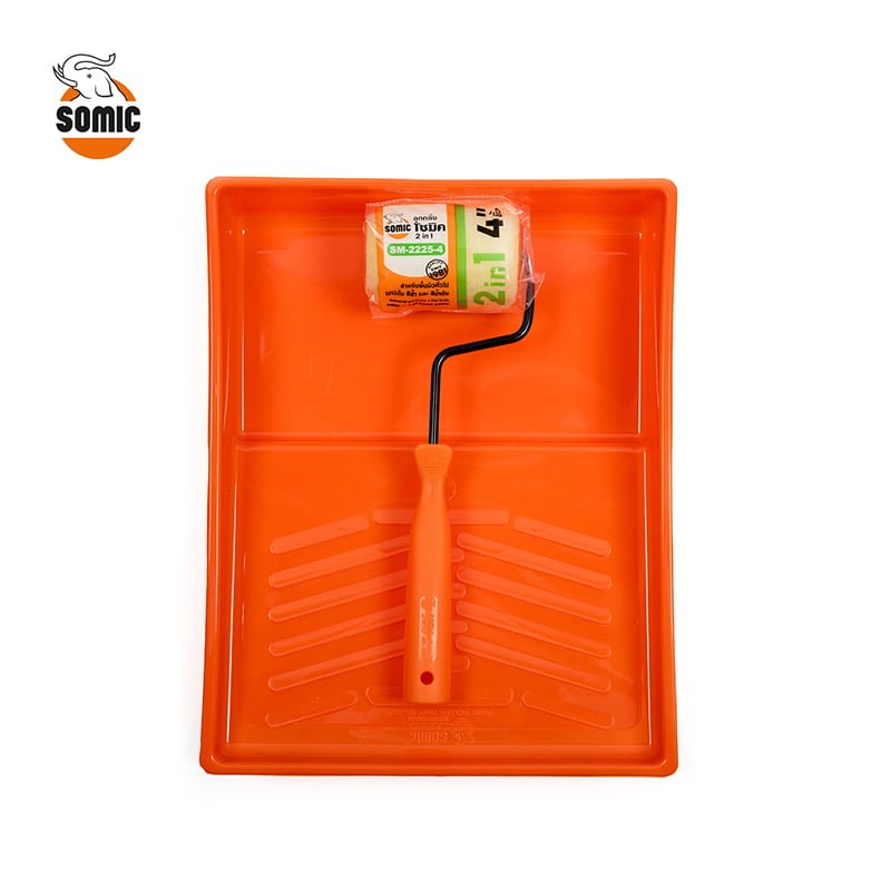 Paint Roller 4" 2-in-1 with Tray, SOMIC - Somic